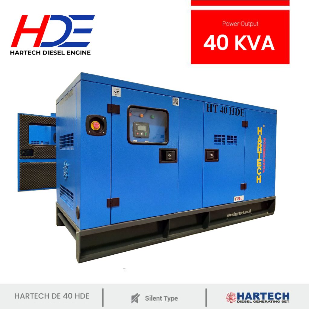 Jual Hartech Diesel Engine 40KVA Silent Type (HTG184J)